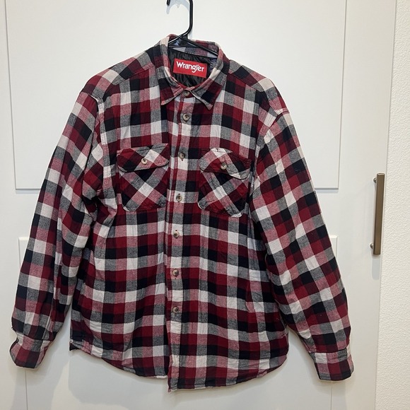 Wrangler | Jackets & Coats | Vtg Wrangler Quilt Lined Flannel Shirt ...